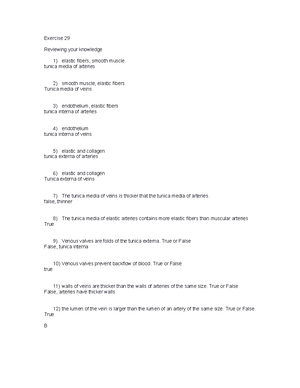 A+P II Exam 1 Study Guide - A+P II Exam 1 Study Guide Chapter 19: Blood ...