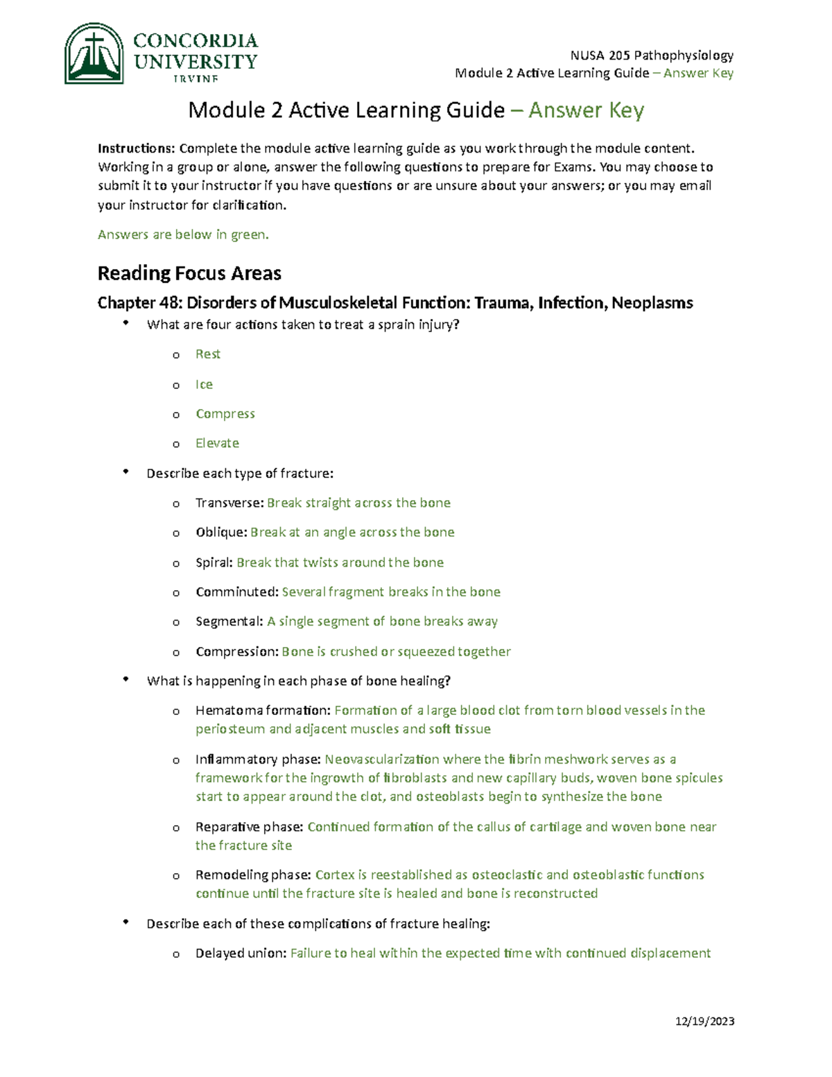 Module 2 ALG Key - Module 2 Ac 9 ve Learning Guide – Answer Key Module ...