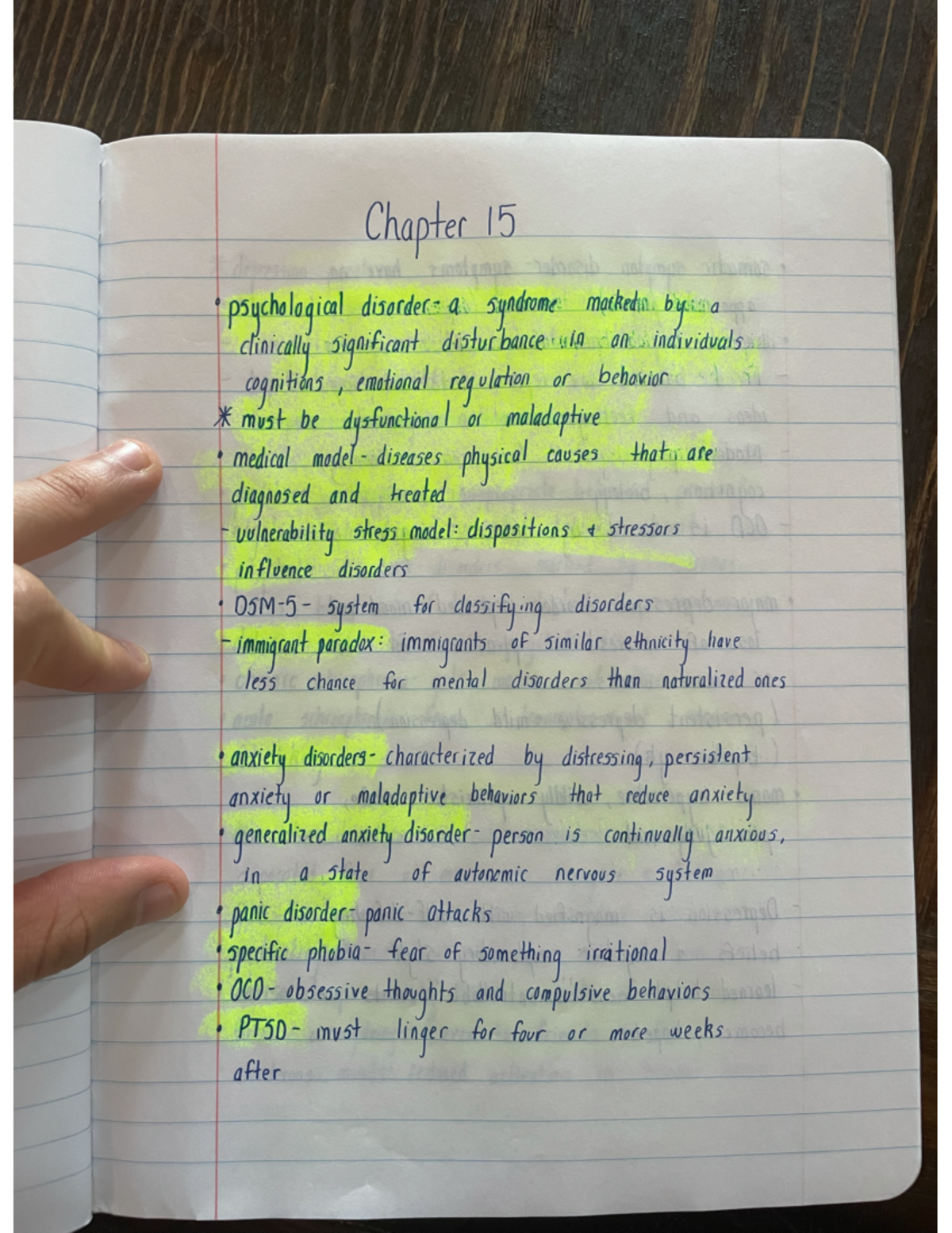 Chapter 15 Textbook Notes - PSYC 1300 - Studocu
