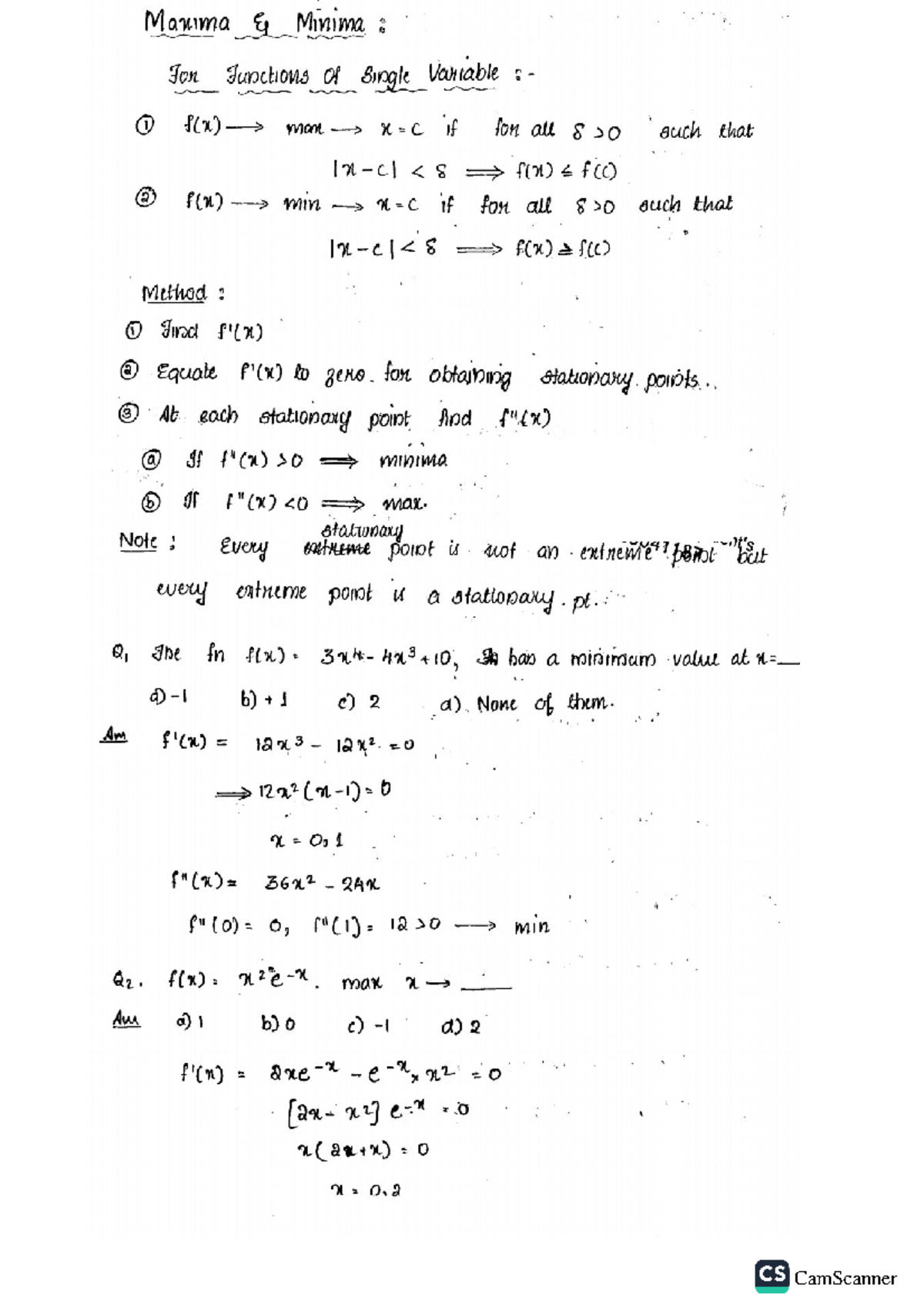 Gate maths 1 - my notes with good content - Civil Engineering - Studocu