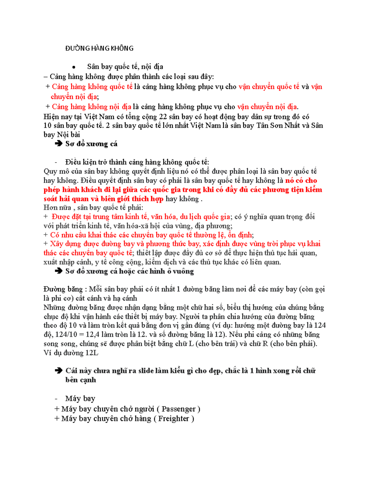 ĐƯỜNG HÀNG KHÔNG - ĐNG HÀNG KHÔNGƯỜ Sân bay quốc tế, nội địa Cảng hàng ...