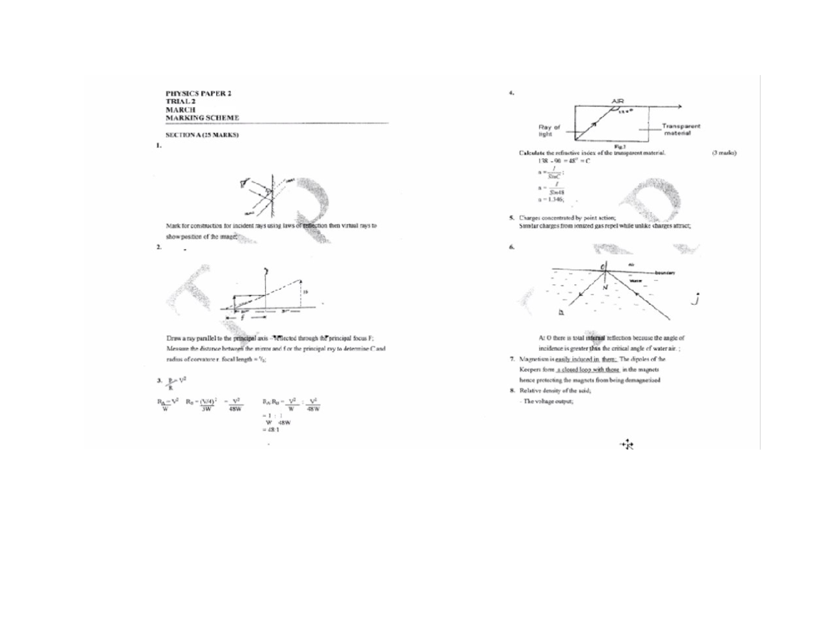 Physics FORM 4 PP2 MS - Good - PHYSICS PAPER 2 4. TRIAL 2 AIR MARCH ...