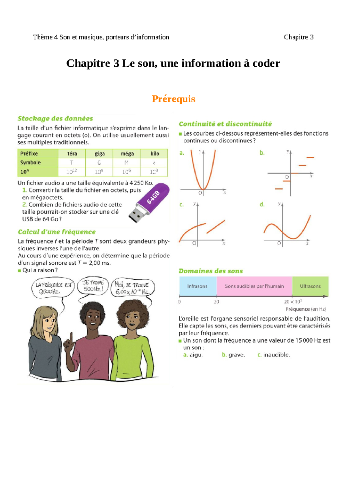 Chap3 le son information a coder- activité - Chapitre 3 Le son, une information à coder ...