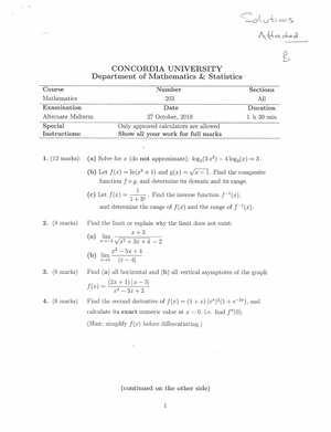 Math203 Final Exam Winter 2023 - CONCORDIA UNIVERSITY Department of ...