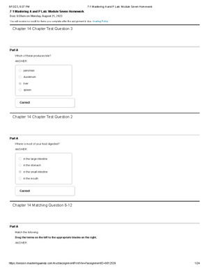 3-1 Mastering A P Lab Module Three Homework - Which of these characteristics applies only to ...
