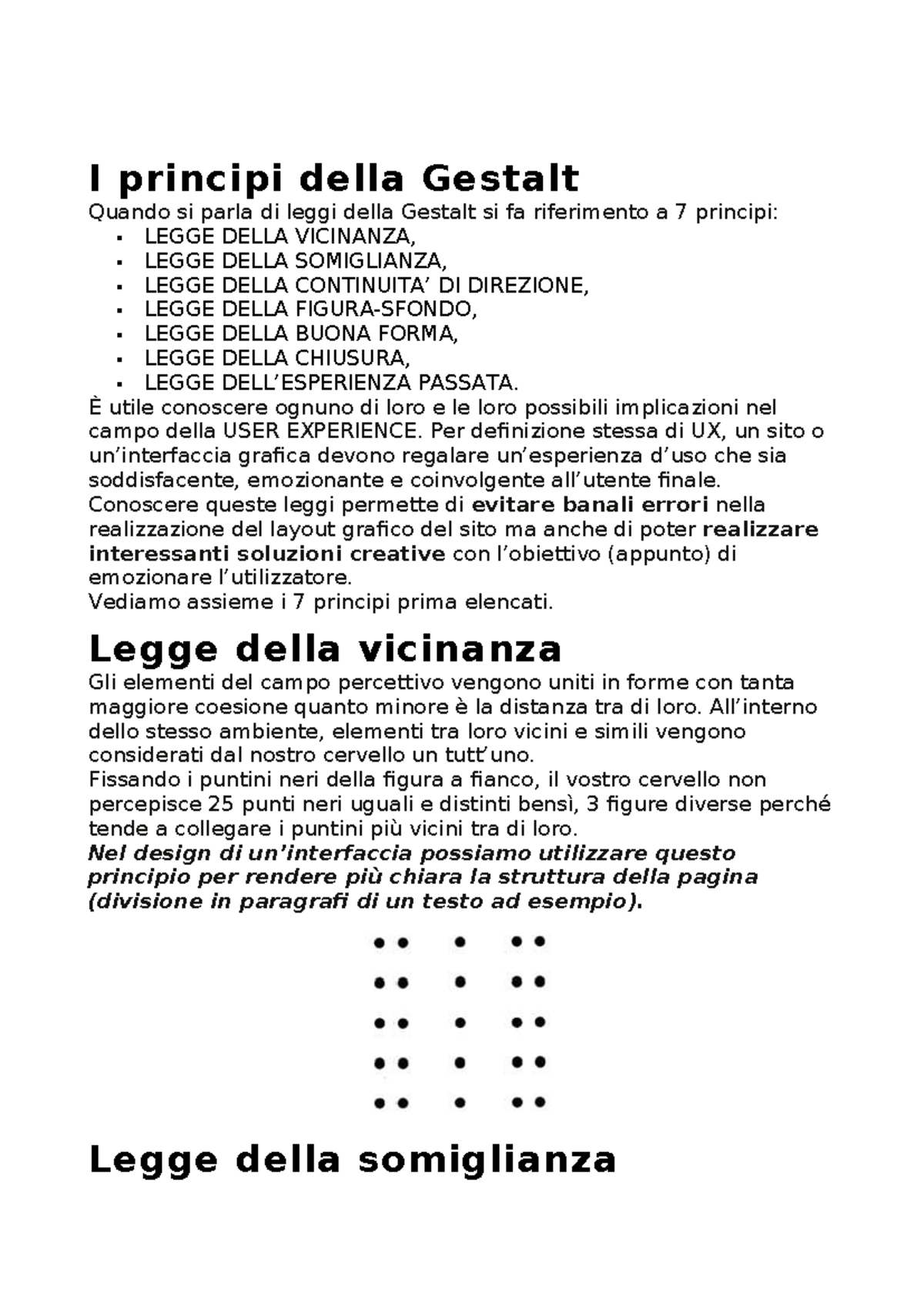 7 leggi della Gestalt - È utile conoscere ognuno di loro e le loro possibili implicazioni nel ...