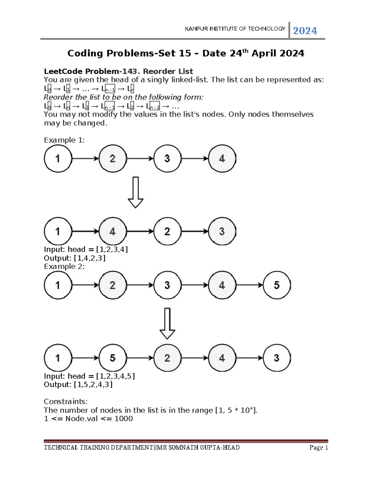 Set 15 Leetcode Problem 2024 Coding Problems Set 15 Date 24 Th 1254
