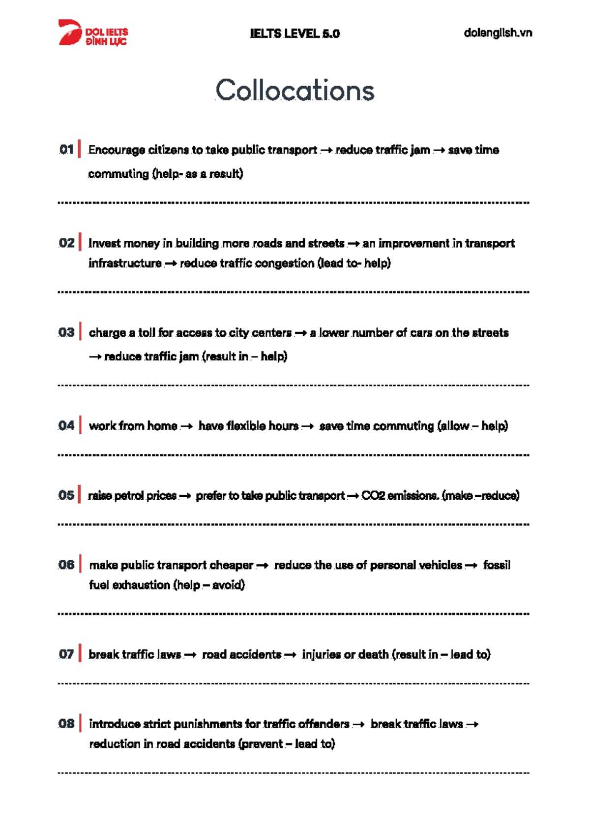 Level 5.0 02 - Collocations - - Studocu