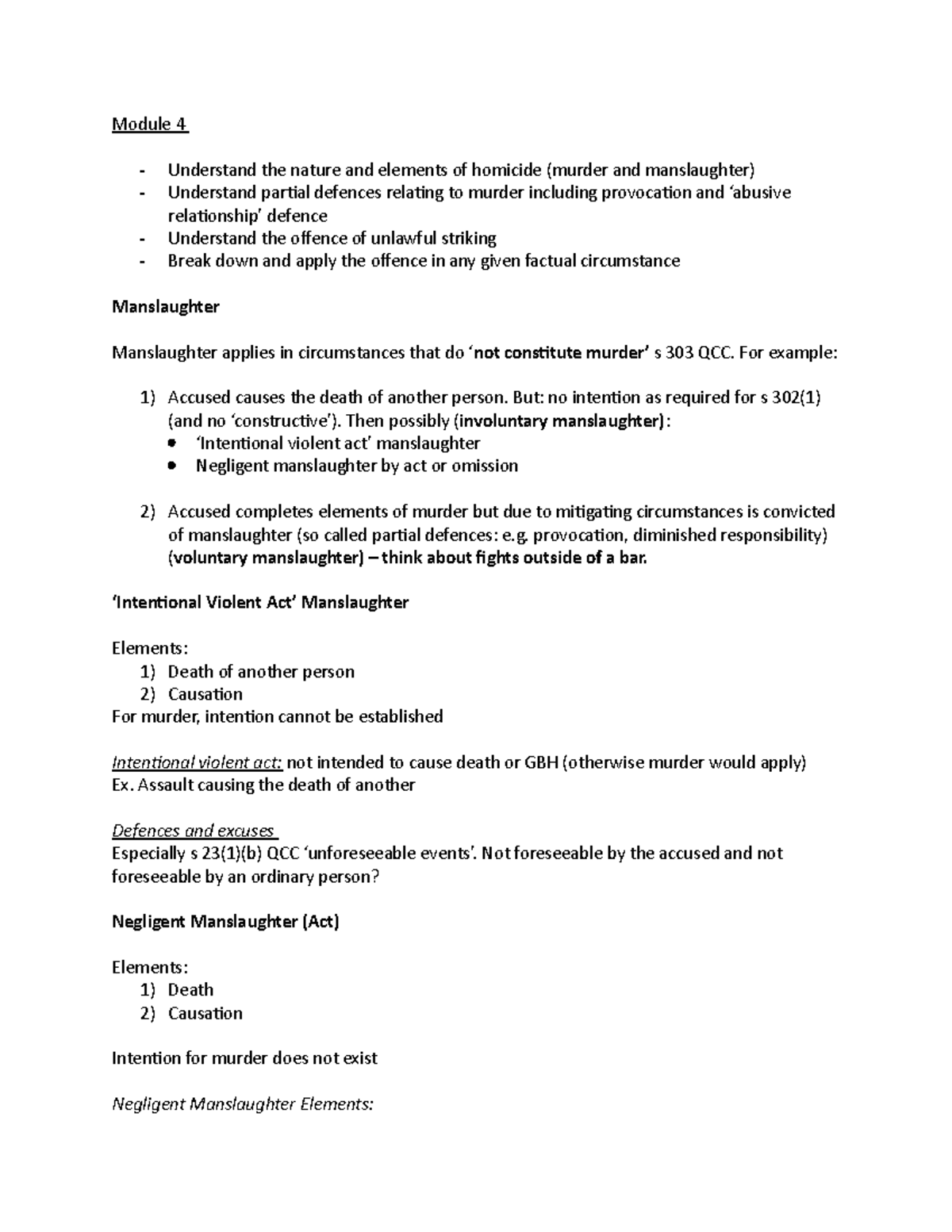 Lecture 4 Class Notes With Dr Bill Crane Module 4 Understand The