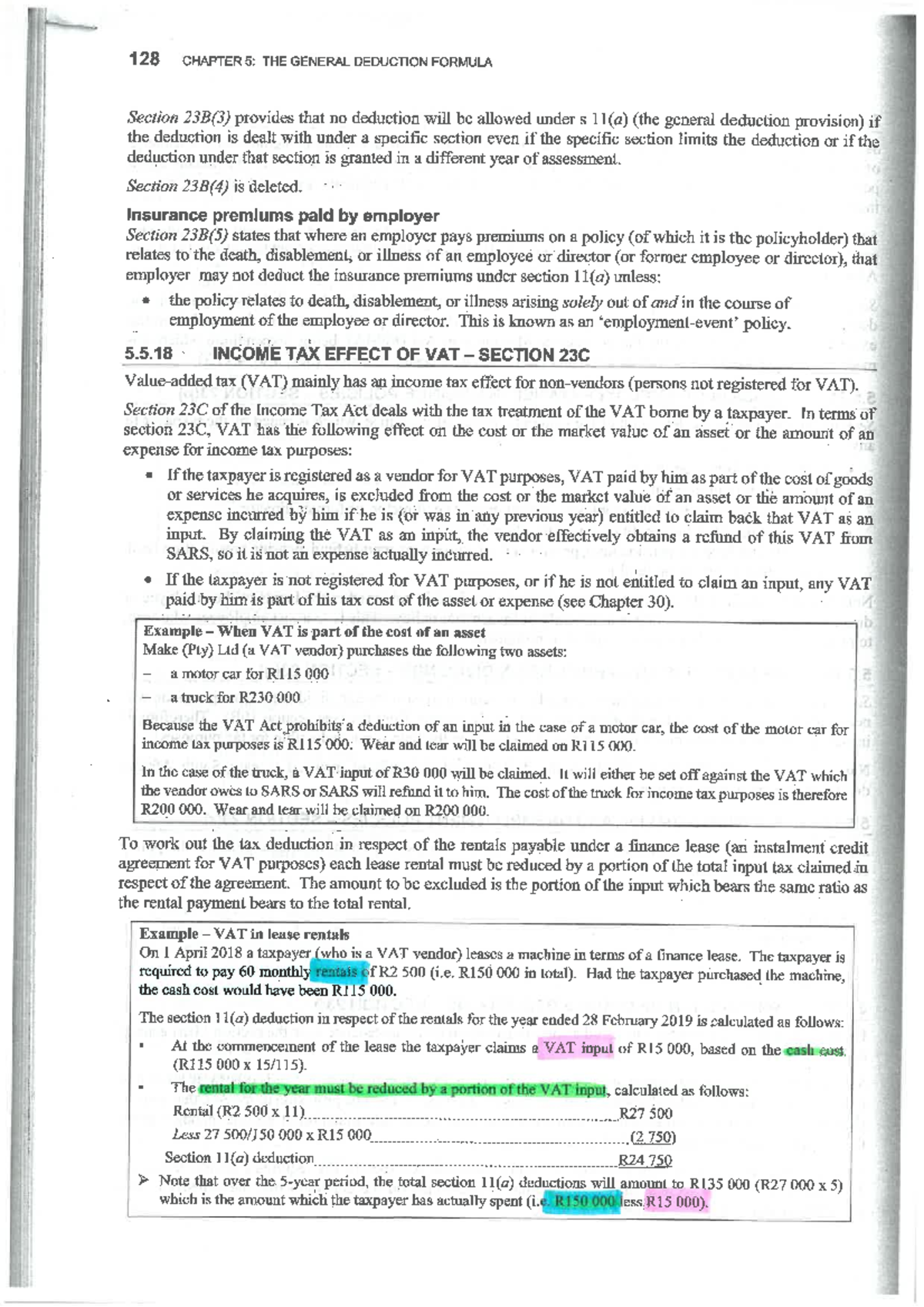 Week 7 Haupt 2019 S23C S23H - acct341 - UKZN - Studocu