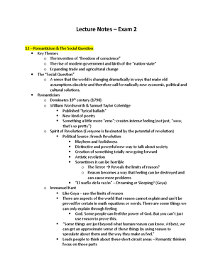 Exam 1 - Lecture Notes - History 202 – Lecture Notes, Pt 1 The ...