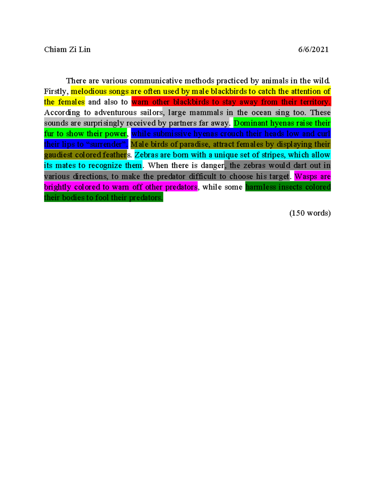 Summary - Copy - Chiam Zi Lin 6/6/ There are various communicative ...