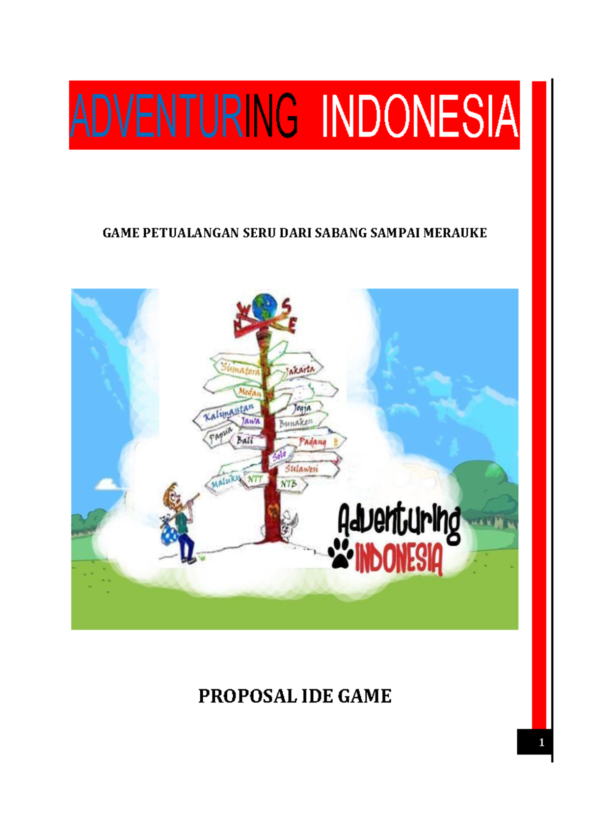 Proposal Ide Game Android - ADVENTURING INDONESIA GAME PETUALANGAN SERU ...