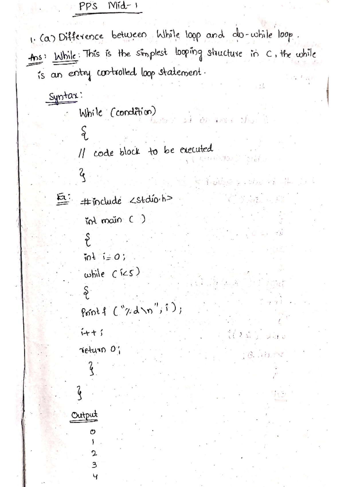PPS...MID-1 answers - I hope this will be usefull - Computer science ...