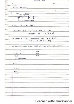 Tutorial Chapter 2 - 11 No.: Date: 1 No.: Date: Tutorial chapter 1 : Q2 ...