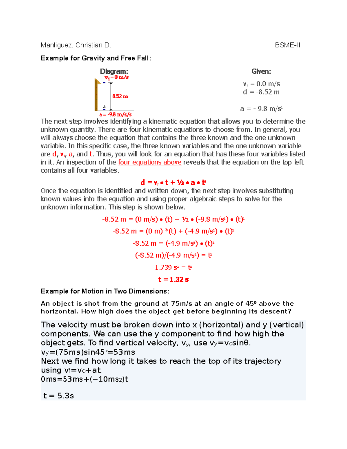 Dynamicsof Rigid Bodies Examples - Manliguez, Christian D. BSME-II ...