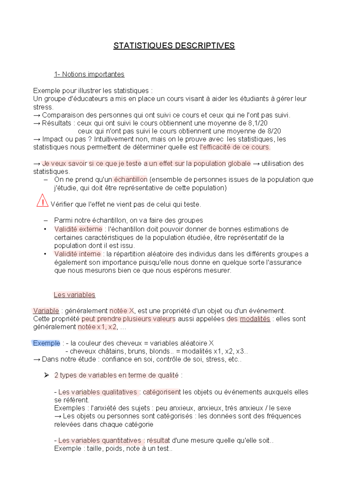 Cours-STAT - Olivier despres - statistiques descriptives - STATISTIQUES ...