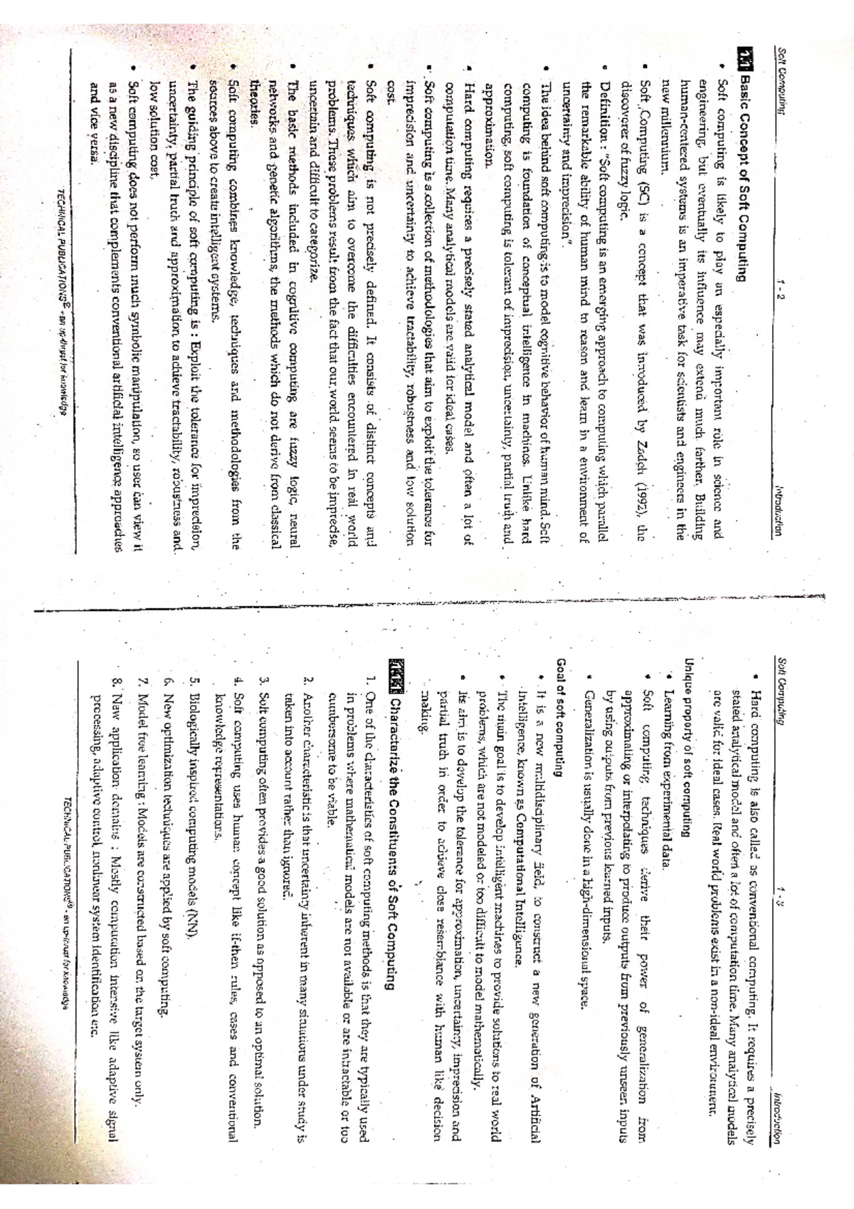 SC UNIT 1 - soft computing - Studocu