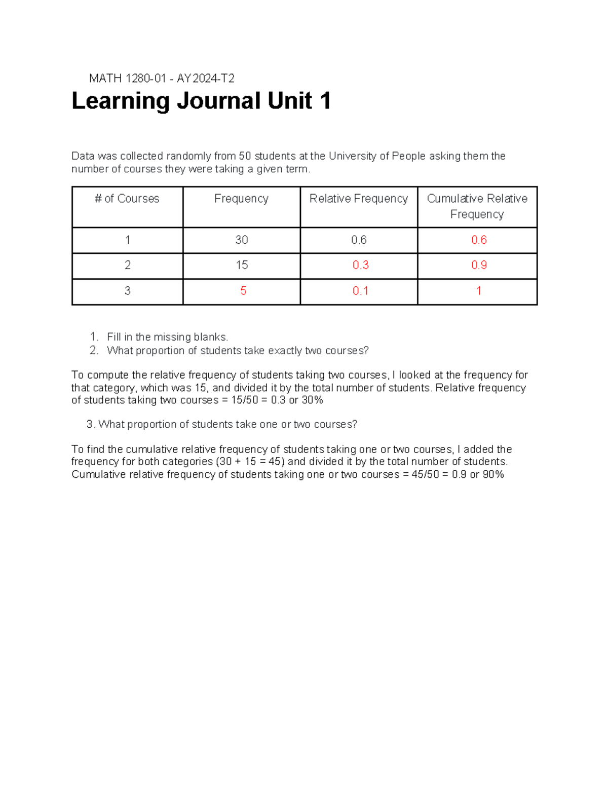 MATH 1280-01 Learning Journal 1 - MATH 1280-01 - AY2024-T Learning ... MATH 1280-01 Learning Journal 1 - MATH 1280-01 - AY2024-T Learning ...