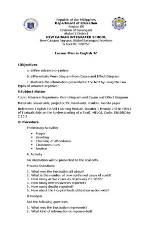 AP10 DLP 3rd Quarter Week 1 10 - GRADE 10 Kontemporaryong Isyu Pang ...