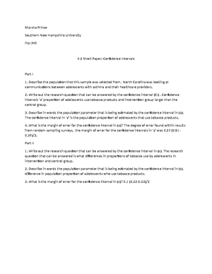 IHP 340 Module Three Short Paper - a. The Graph is saying that the ...