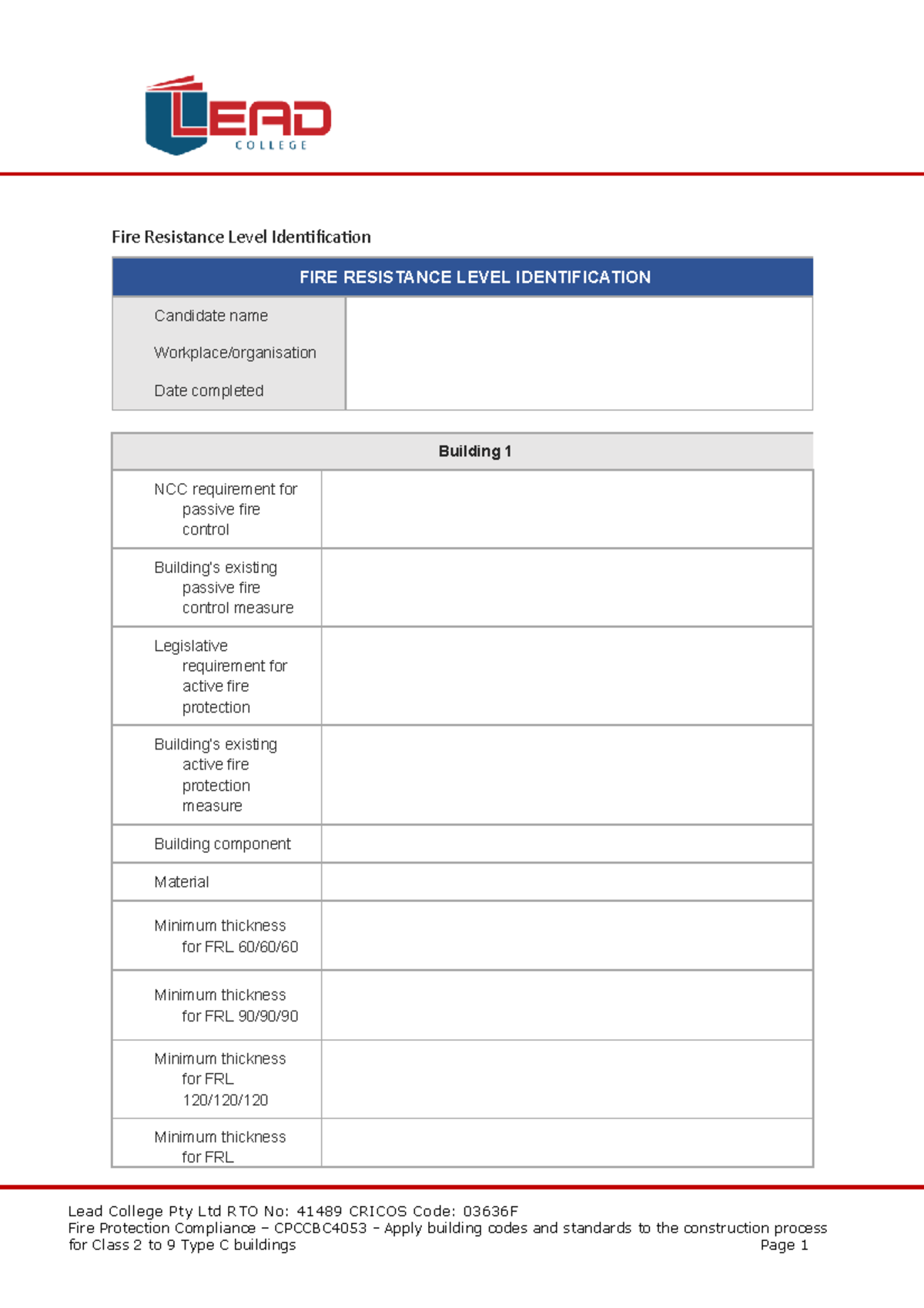 Fire Protection Compiiance - CPC40120 - Studocu