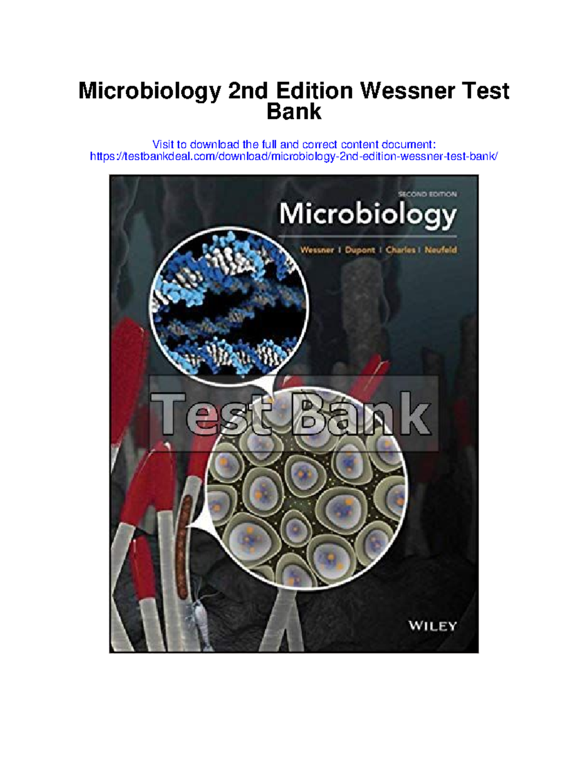 682826297 Microbiology 2nd Edition Wessner Test Bank - Microbiology 2nd ...
