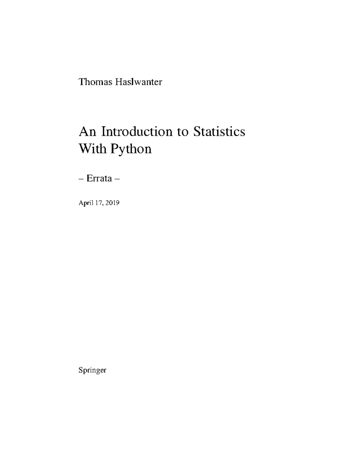 Errata - ffgfyf - Thomas Haslwanter An Introduction to Statistics With Python – Errata – April ...
