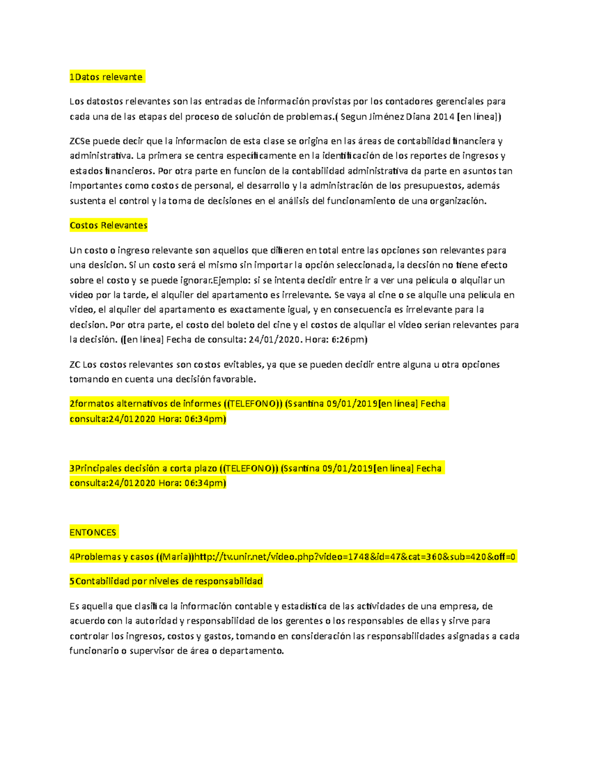 Datos relevante - Apuntes Este - 1Datos relevante Los datostos ...