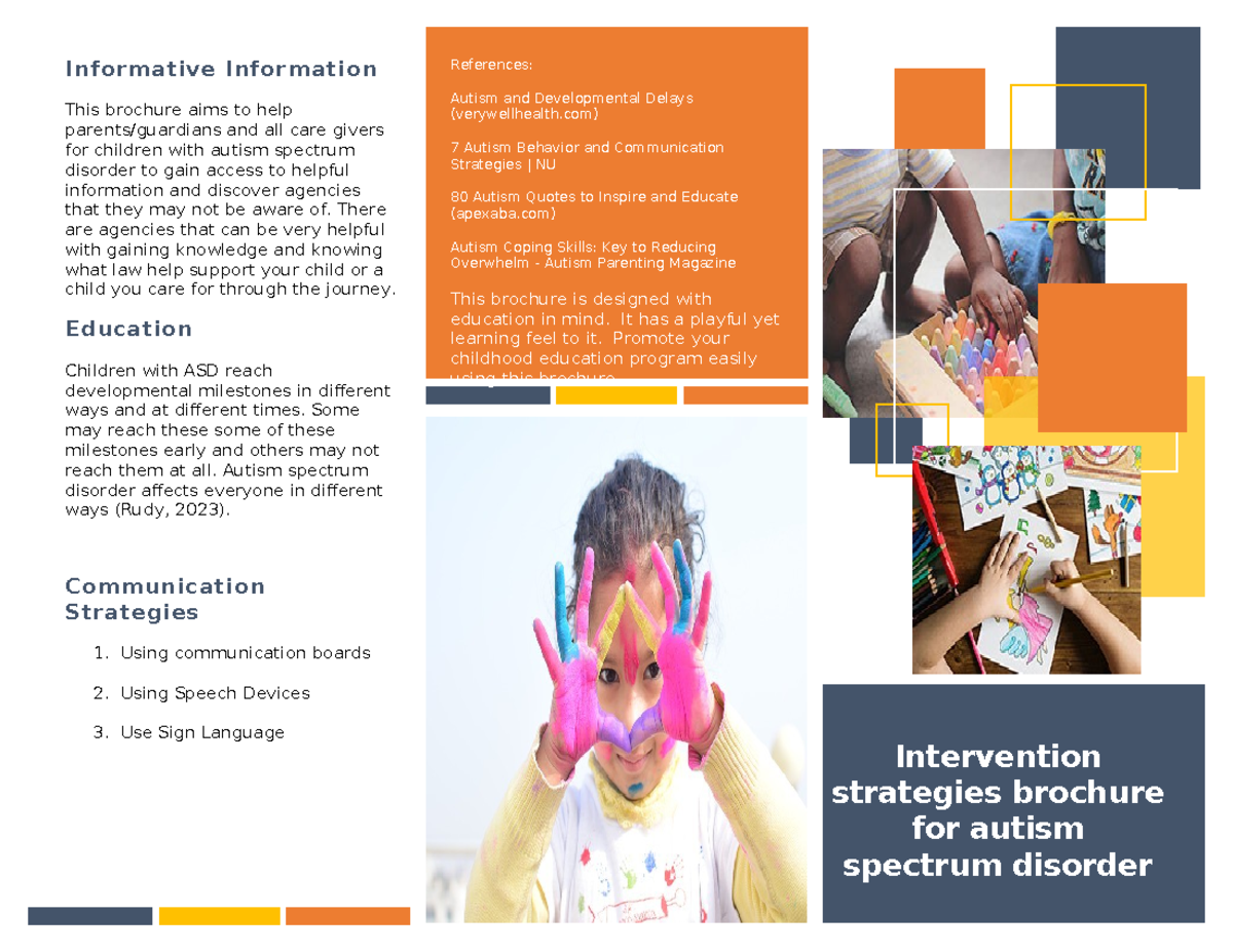 Brochure 1 - Completed with 100% on this assignment - Informative ...