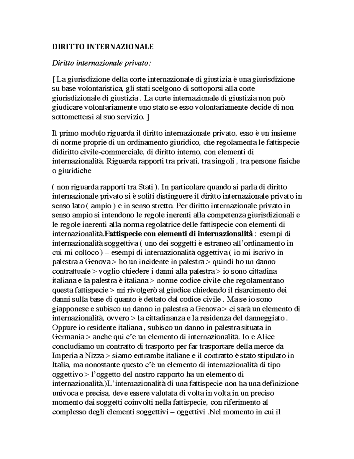 Diritto Internazionale Completo - DIRITTO INTERNAZIONALE Diritto ...