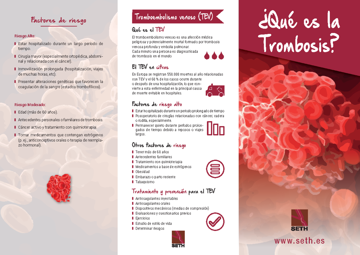 Triptico que es la trombosis - seth øQuÈ es la Trombosis? Factores de ...