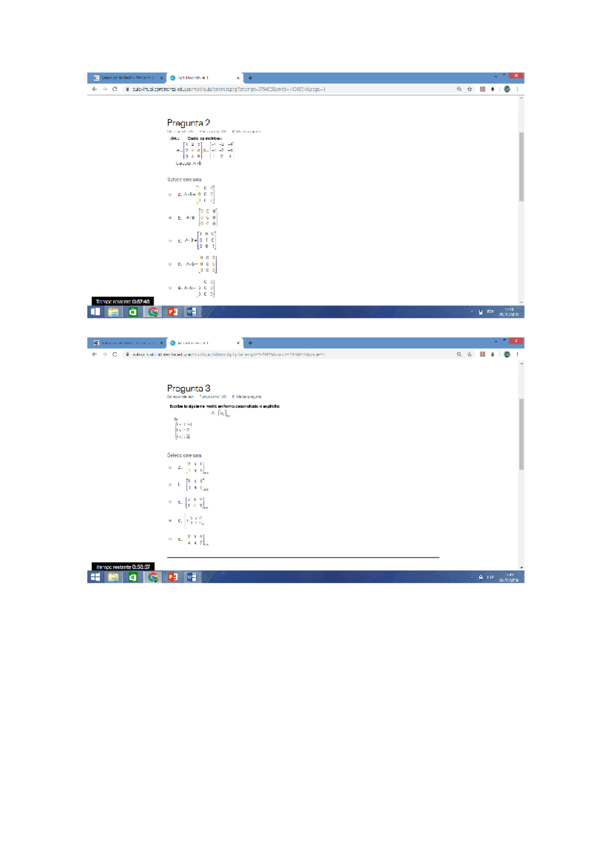 1 Cuestionario DE Algebra - Algebra Matricial - Studocu