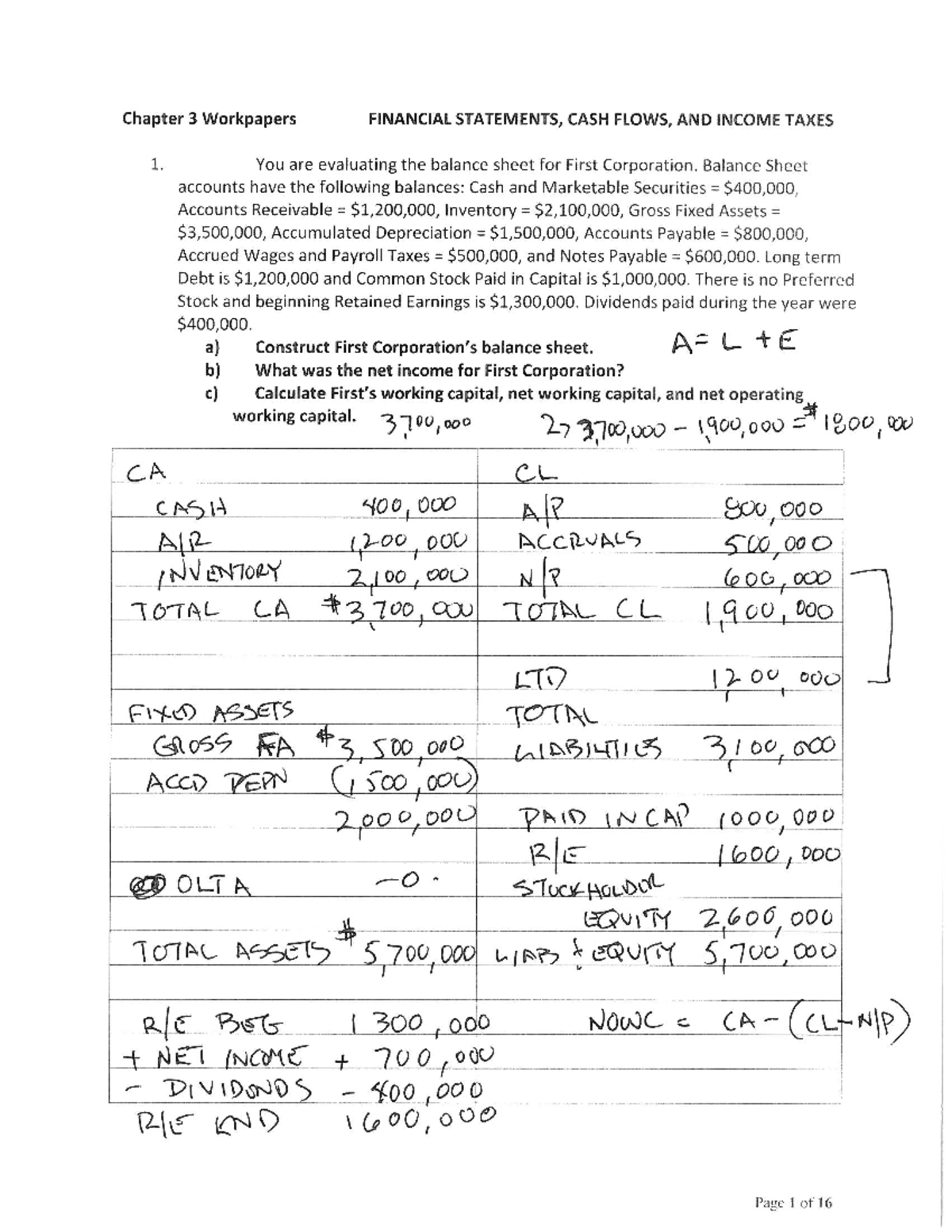 Chapter 3 Completed Workpapers 2018 - 2019 - Chapter 3 Workpapers ...