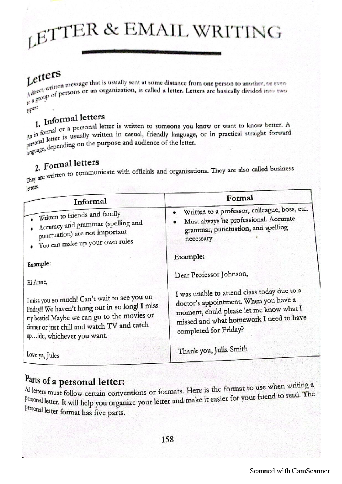 Letter Writing - English - Studocu