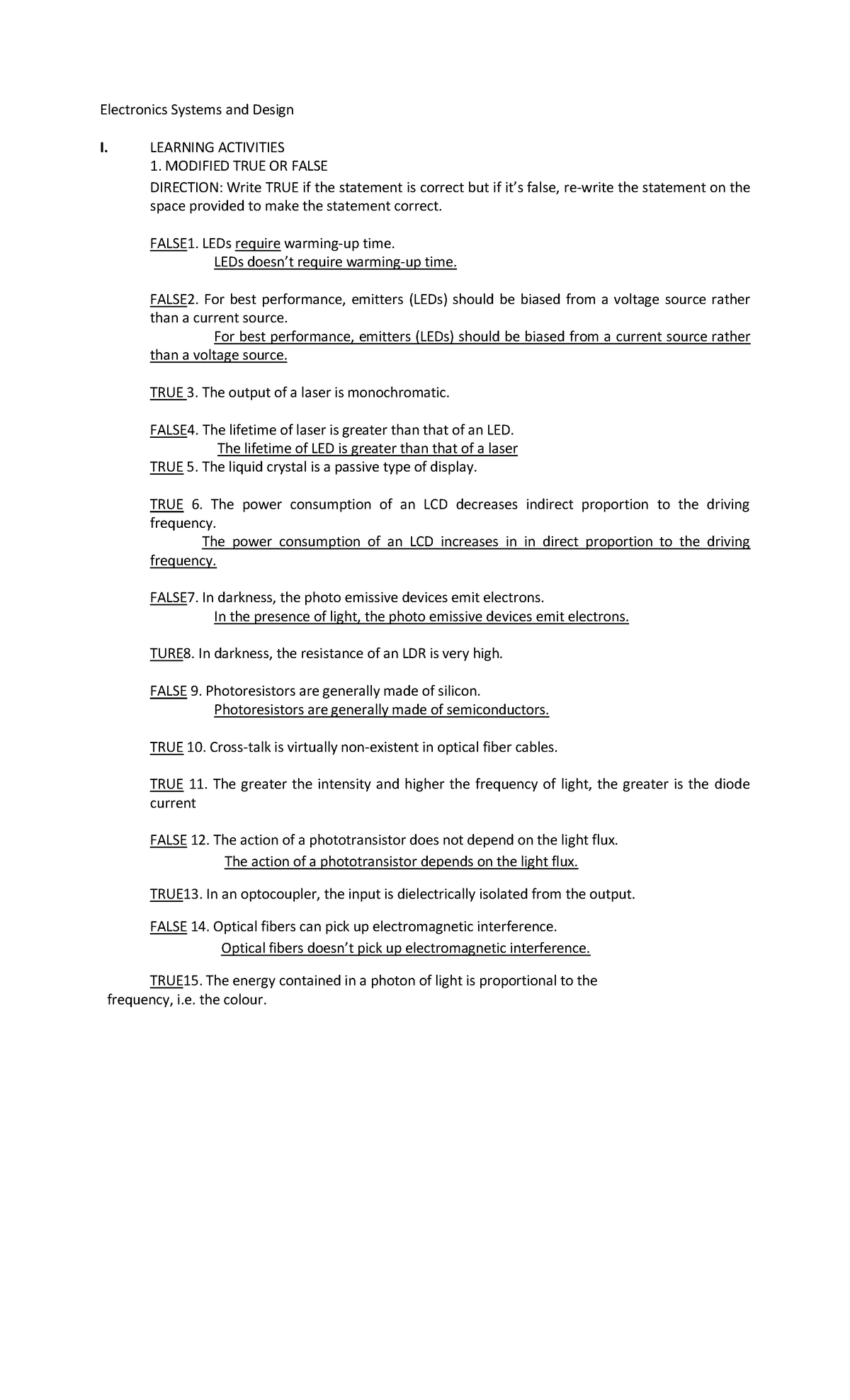 ELX 2 - electronics system and design learning activities - Electronics ...