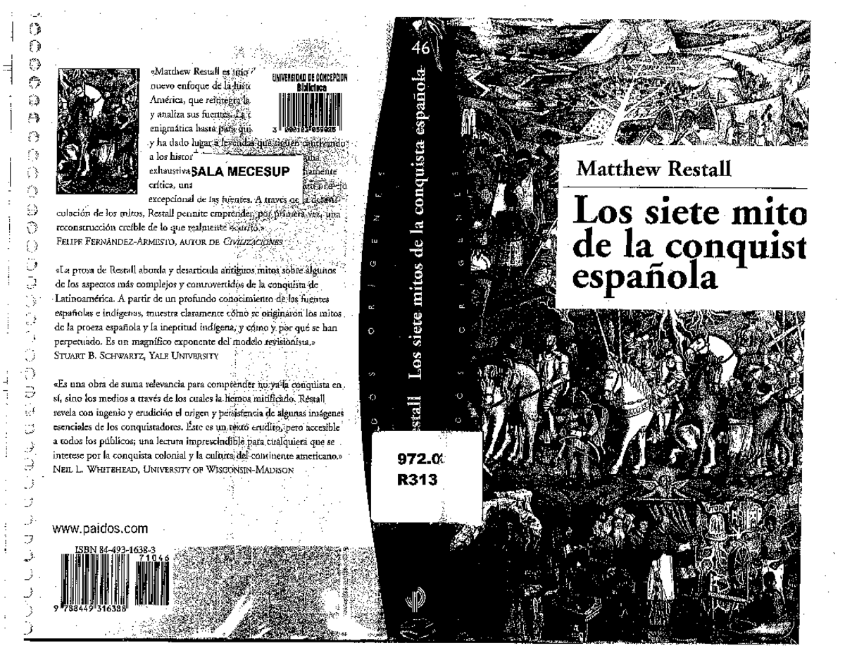 Los siete mitos de la conquista española-Matthew Restall - Historia ...