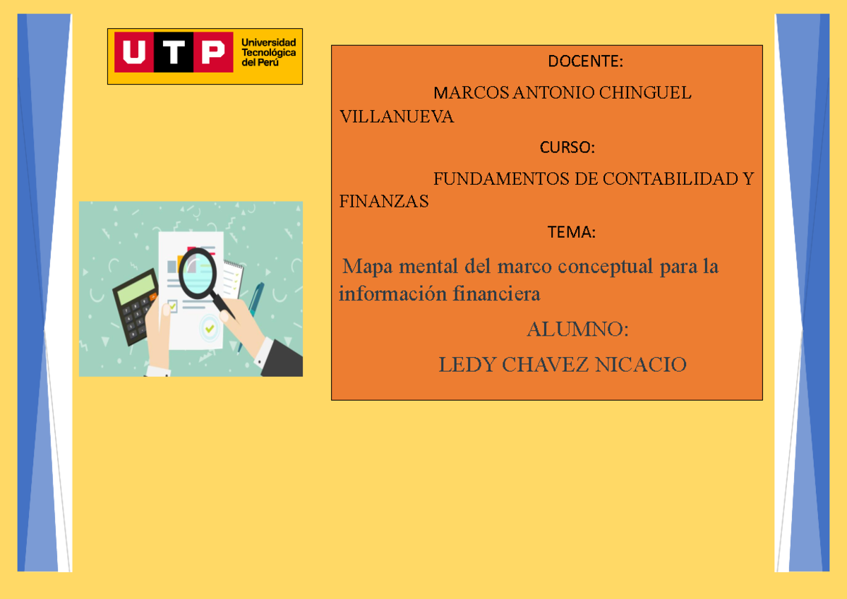 Marco Conceptual - SOLO PARA IDEAS - ciclo contable - DOCENTE: MARCOS ...