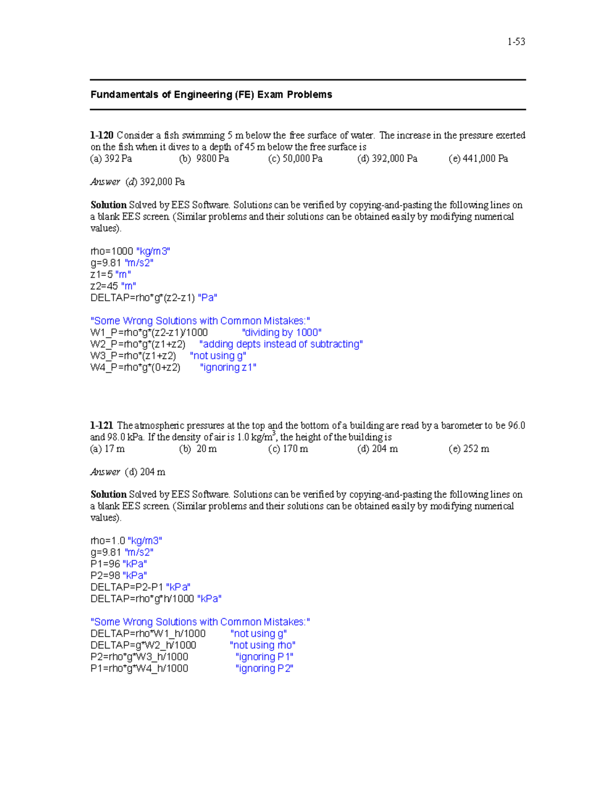 Thermodynamics Reference MCQs - Fundamentals of Engineering (FE) Exam ...