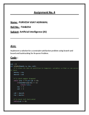 Assignment No 3(AI) - practical code - import time class Game: def init (self): self_game() def ...