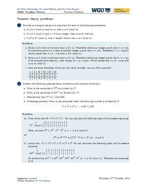 C960 Big-O Practice Problems-solutions - C960: Discrete Probability Practice Problems Asymptotic ...