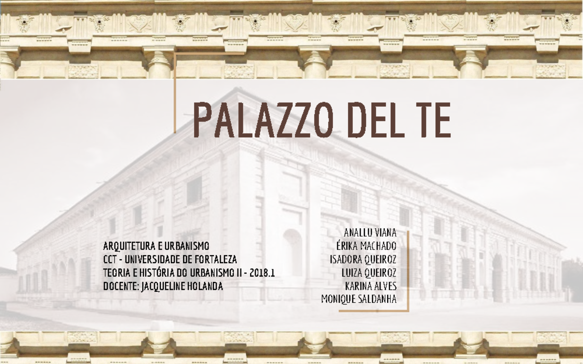 ARTE E ARQUITETURA DO PALACIO DEL TE - ITALIA - ARQUITETURA E URBANISMO ...