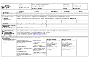 TOS Sample - For the information only - Table of Specification Subject ...