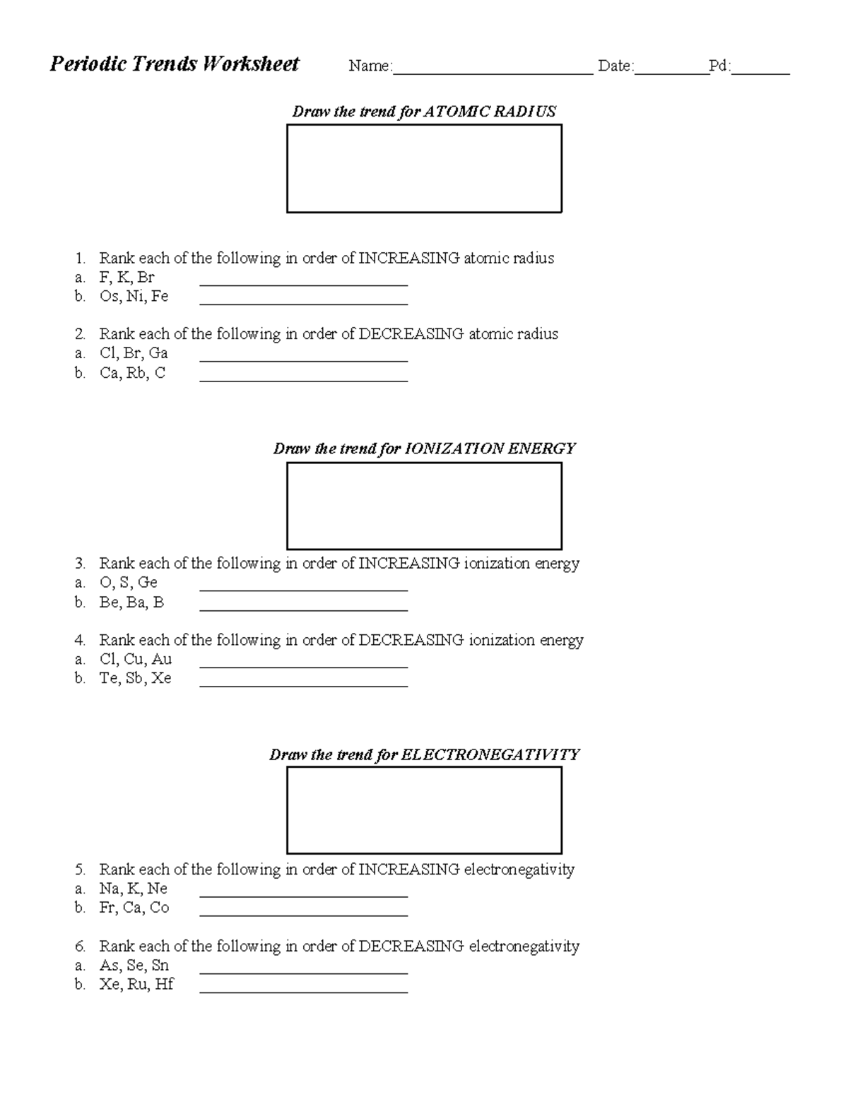 Periodictrendswksht with a key - Periodic Trends Worksheet Name ...