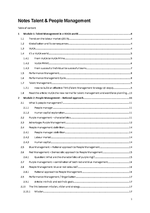 Introduction to People Management - Module: (MG411) Introduction to ...