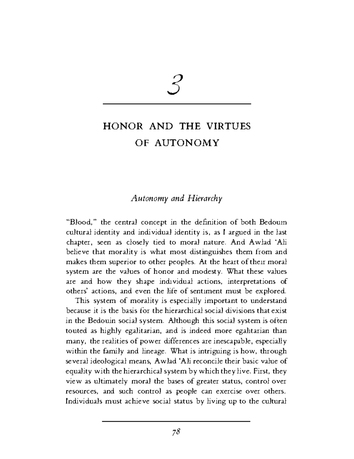 Abu-Lughod; Chapter 3 (Veiled Sentiments) - "!"$5 ! 5 & 5 ( $&' % " 5 ...