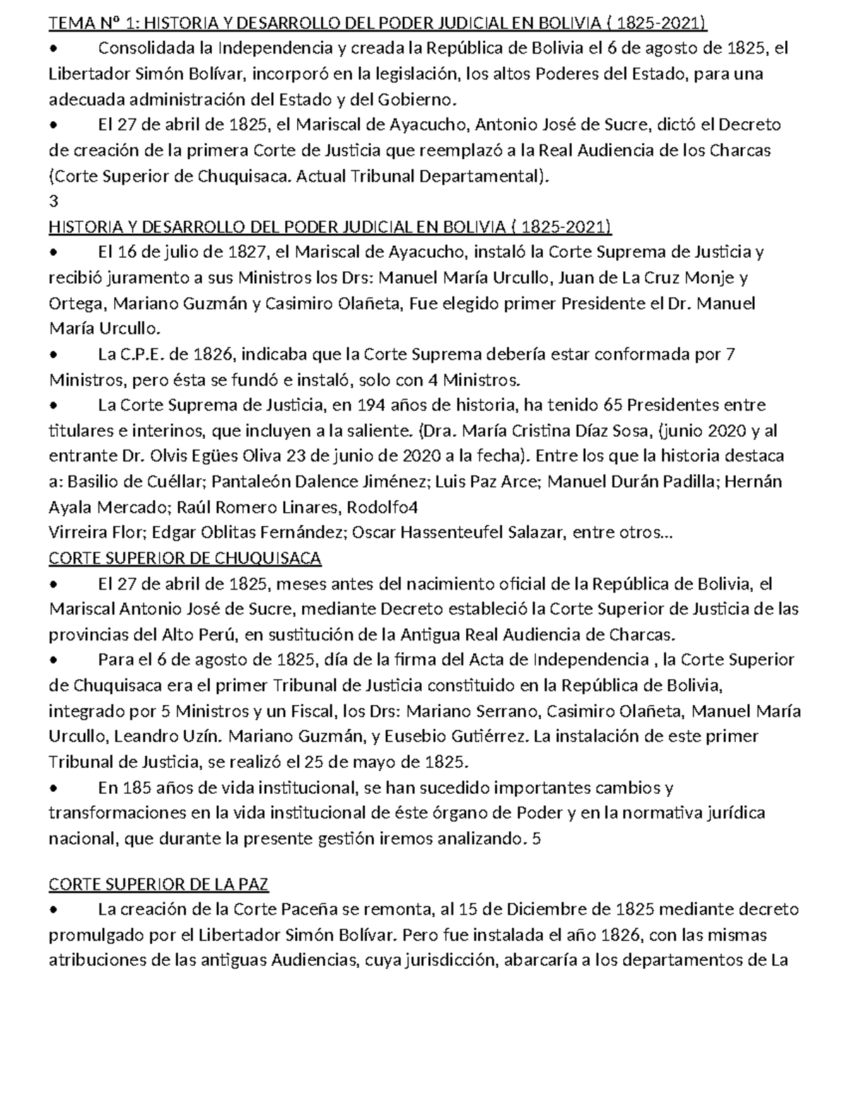 TEMA Nº 1 historia del poder judicial - TEMA Nº 1: HISTORIA Y ...