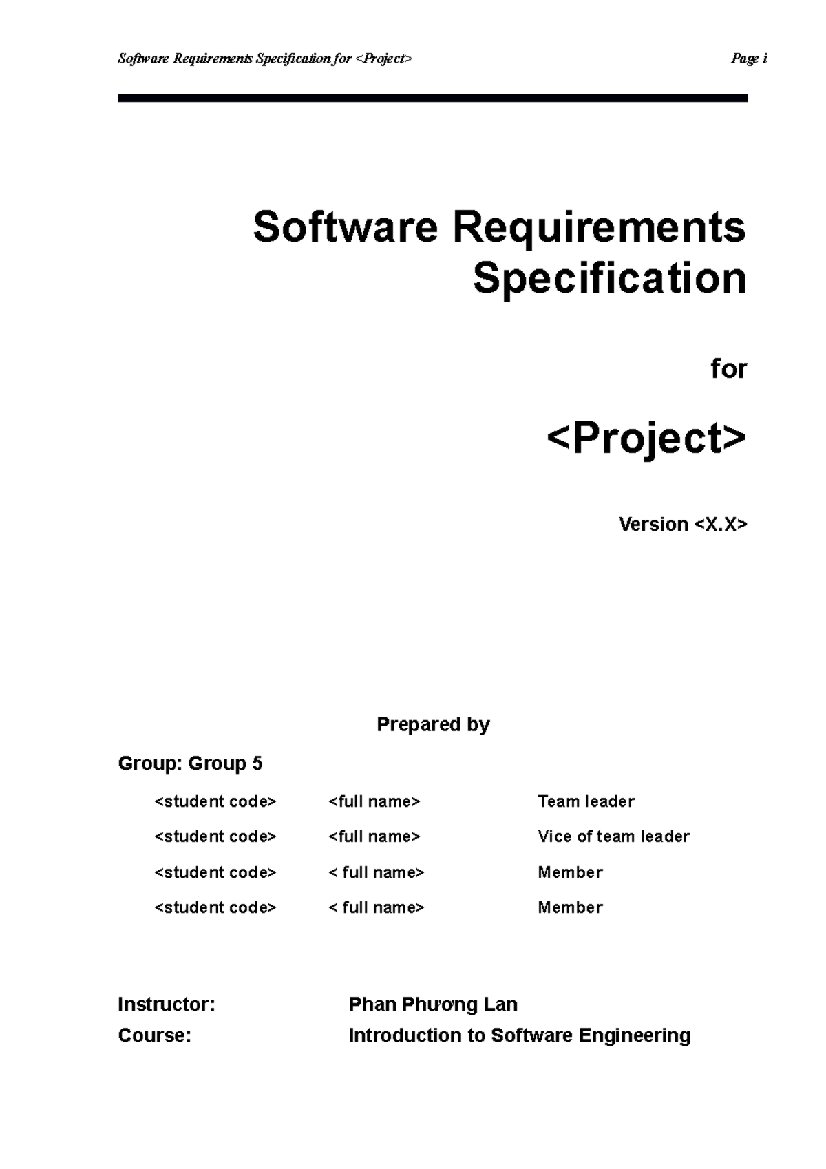 Srs template-ieee modified - Software Requirements Specification for ...