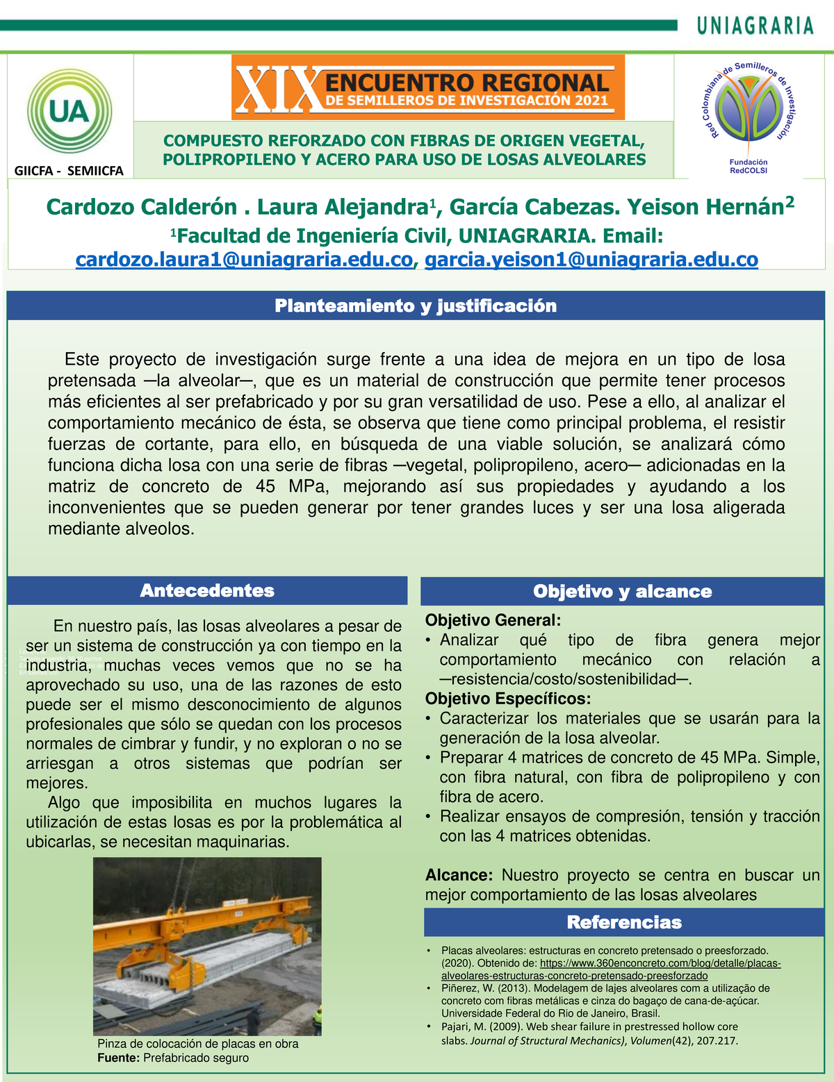 Poster Encuentro Red Colsi - Semiicfa - 1 COMPUESTO REFORZADO CON ...