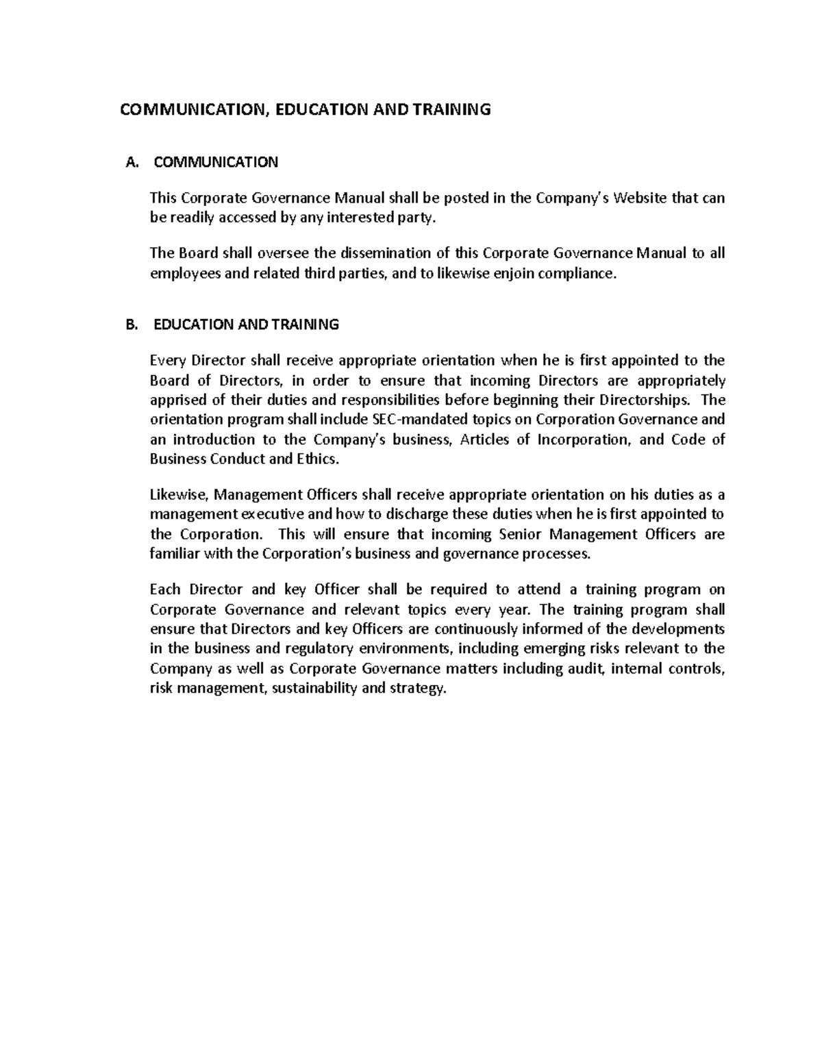 9 Communication Education and Training - COMMUNICATION, EDUCATION AND ...